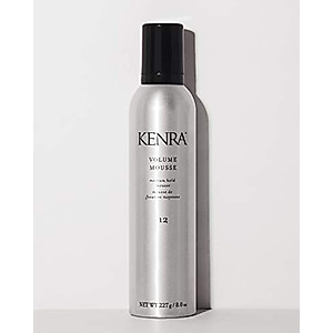 Kenra Volume Mousse 12 | Medium Hold Mousse | Non-Drying, Non-Flaking Lightweight Formulation |Styling Control Without Stiffness Or Stickiness | Tames Frizz & Conditions | All Hair Types | 8 oz