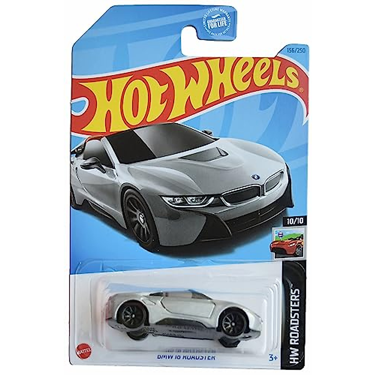 Hot Wheels BMW i8 Roadster, HW Roadsters 10/10 [Silver] 156/250
