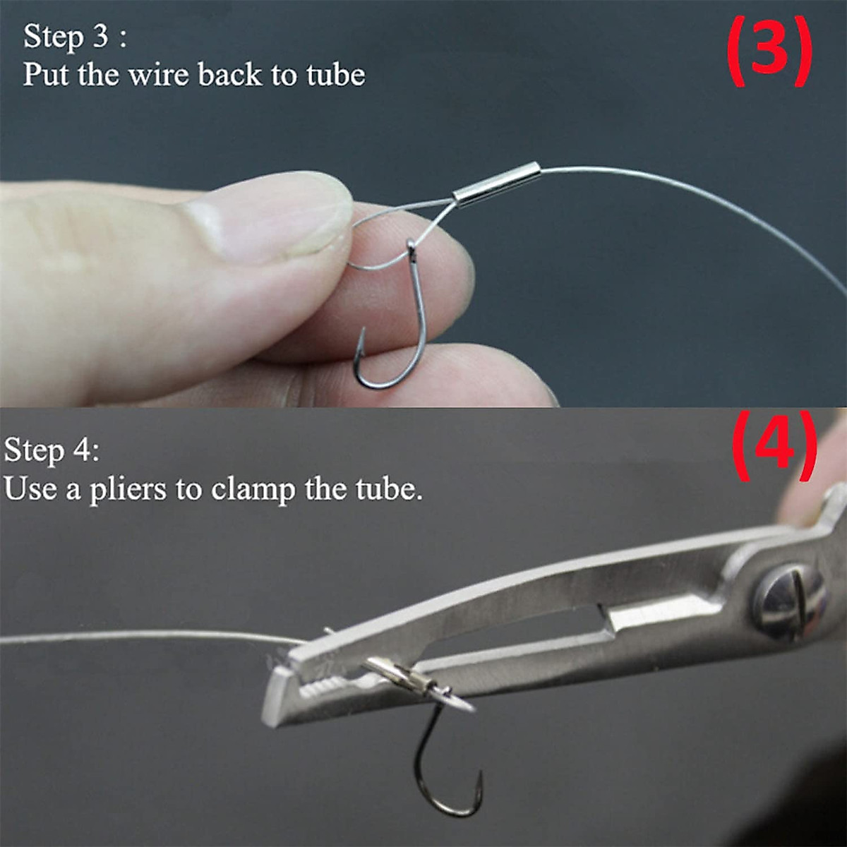 Zikablle 200pcs Single Barrel Crimp Sleeves Fishing Line er Silver Copper Tube Fishing Wire Sleeves Rigging Tackle Wire Rope Clips Tube Connector (1.6mm)