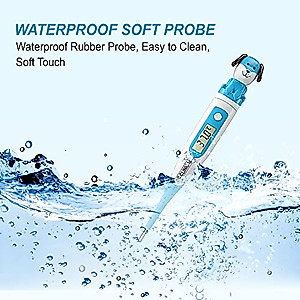 Thermometer for Adults Children Pets, Oral Armpit Rectal, Dog and cat (Frog)