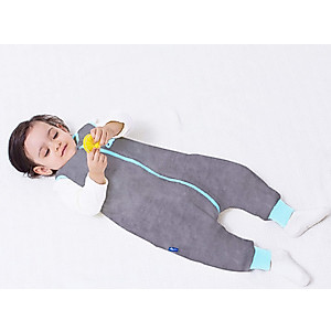 Sincere ililmmoe Baby Sleep Sack Spring Autumn Warm Infant Walking Sleeping Bag with Legs Wearable Blankets Pajamas 6months-4Years Gray/M