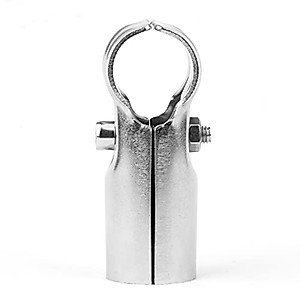 eoere 10 Sets 1" x 1" O.D. T Pipe Clamp Connector Chain Link Fence Clamp, Stainless Steel Tee Chain Link Fence End Rails Clamps, Thickness 1.7mm, Fits Pipe O.D.: 1"(25.4 mm)