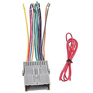 RED WOLF Car Radio Stereo Wiring Harness Antenna Adapter Connector Factory Head Unit Power Plug for Select Buick CX Cadillac Escalade Pontiac Isuzu 2000-2008