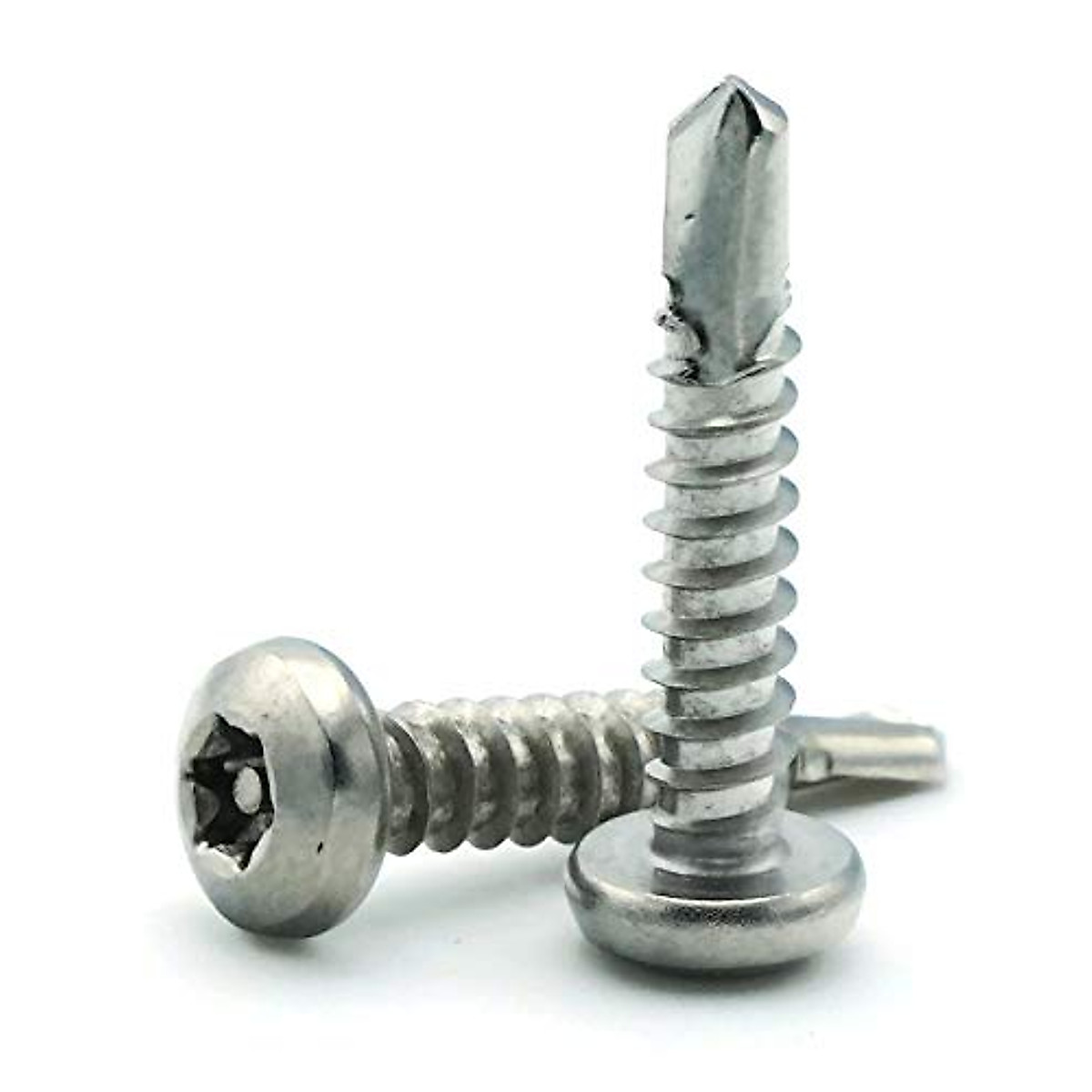 Torx w/Pin Tamper Proof Security Pan Self Driller TEK-3 Screw 410 Stainless Steel - #10 x 1-1/4 (T-25) Qty-25