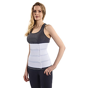 NYOrtho Abdominal Binder Lower Waist Support Belt - Compression Wrap for Men and Women MADE IN USA (45" - 60") 4 Panel - 12"