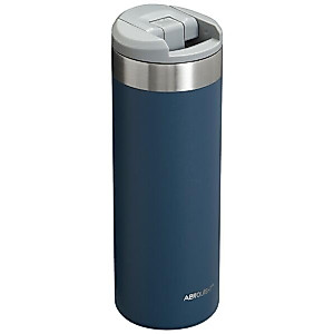 Stanley AeroLight Transit Bottle, Vacuum Insulated Tumbler for Coffee, Tea and Drinks with Ultra-Light Stainless Steel, 16 Oz, Navy