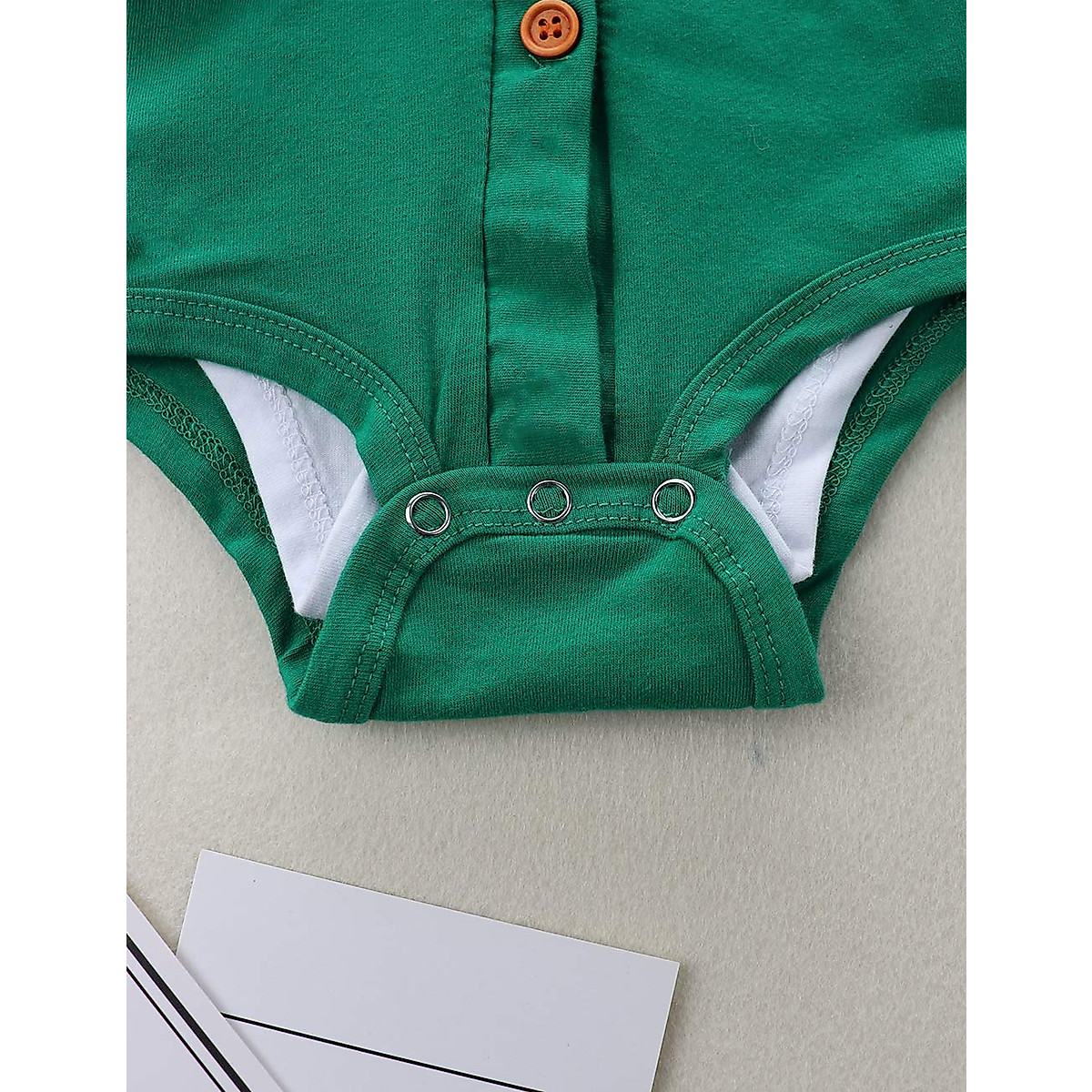 KANGKANG St Patricks Day Baby Boy Outfit 3-6 Months My First St Patricks Day Baby Boy Outfit Bodysuit Green Romper Lucky Pants