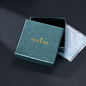 SLUYNZ 925 Sterling Silver Chain Dangle Earrings for Women Asymmetric Tassel Earrings (A-Silver)