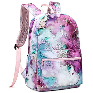 Abshoo Cute Lightweight Tie Dye Backpacks for Teen Girls Elementary Middle High School Bookbag (A Tie Dye )