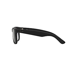 Ray-Ban Justin New Sunglasses (54 mm, Matte Black Frame Black Lens)
