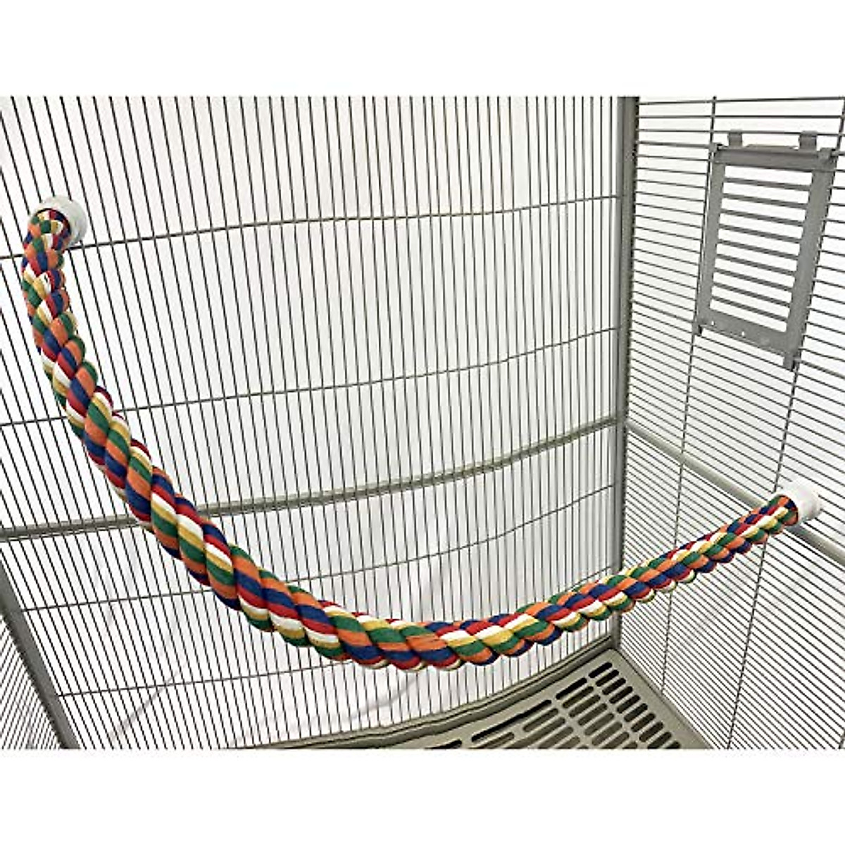 34 Inch Flex Rope (Large) - Bendable Fun Climbing Perch Cage Accessory Toy - Sugar Gliders, Squirrels, Degus, Marmosets, Monkeys, Parrots, Birds, Rats & Other Small Animals