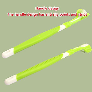 Tqyijhy Multi-Type Can Choose Pet Toothbrush Brush Addition Bad Breath Teeth Care Dogs Cleaning Mouth Care Tools Pet Toothbrushes for Dogs Pet Toothbrush Soft Pet Toothbrush with Double-Head