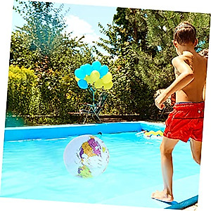 ibasenice Inflatable Beach Ball 12pcs Globe Beach Ball s Inflatable Globe Party Balls Globe Shaped Beach Ball Swimming Party Balls PVC Teaching Supplies Summer Water Toy