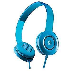 iHome Stereo Headphones with Flat Cable - Blue (IB35LNC)