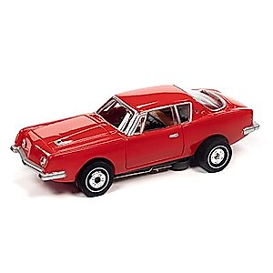 Auto World Thunderjet R34 1963 Studebaker Avanti (Red) HO Scale Slot Car
