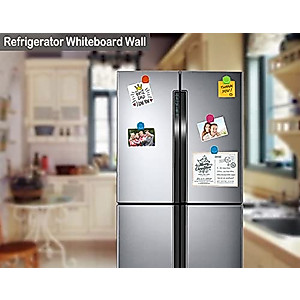 BamLue 12 Pieces Fridge Magnet Clips, Refrigerator Whiteboard Wall Fridge Memo Note Paper Clips, Colored Heavy Duty Metal Magnetic Clip for Photos, Pictures, Papers on Home & Office & Teaching