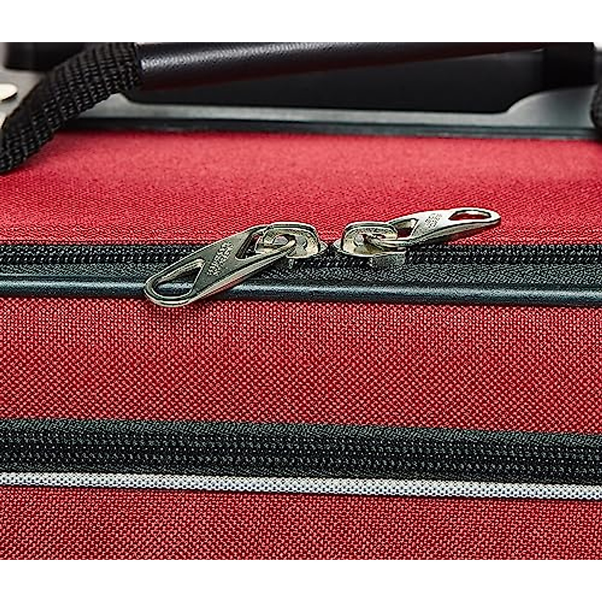 American Tourister Fieldbrook XLT Softside Upright Luggage, Red/Black, 3-Piece Set (BB/21/25)