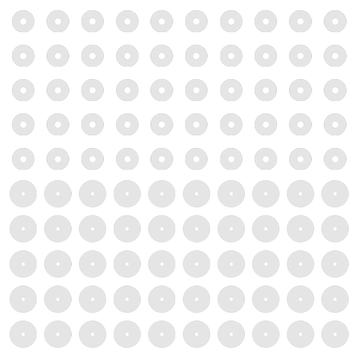 BodyAce 100pcs Clear Silicone Earrings Backs, Clear Piercing Disc for Piercing Bump, Plastic Disc Pads Stabilize Earlobe Support Patches (Disc Diameter: 3,7mm)