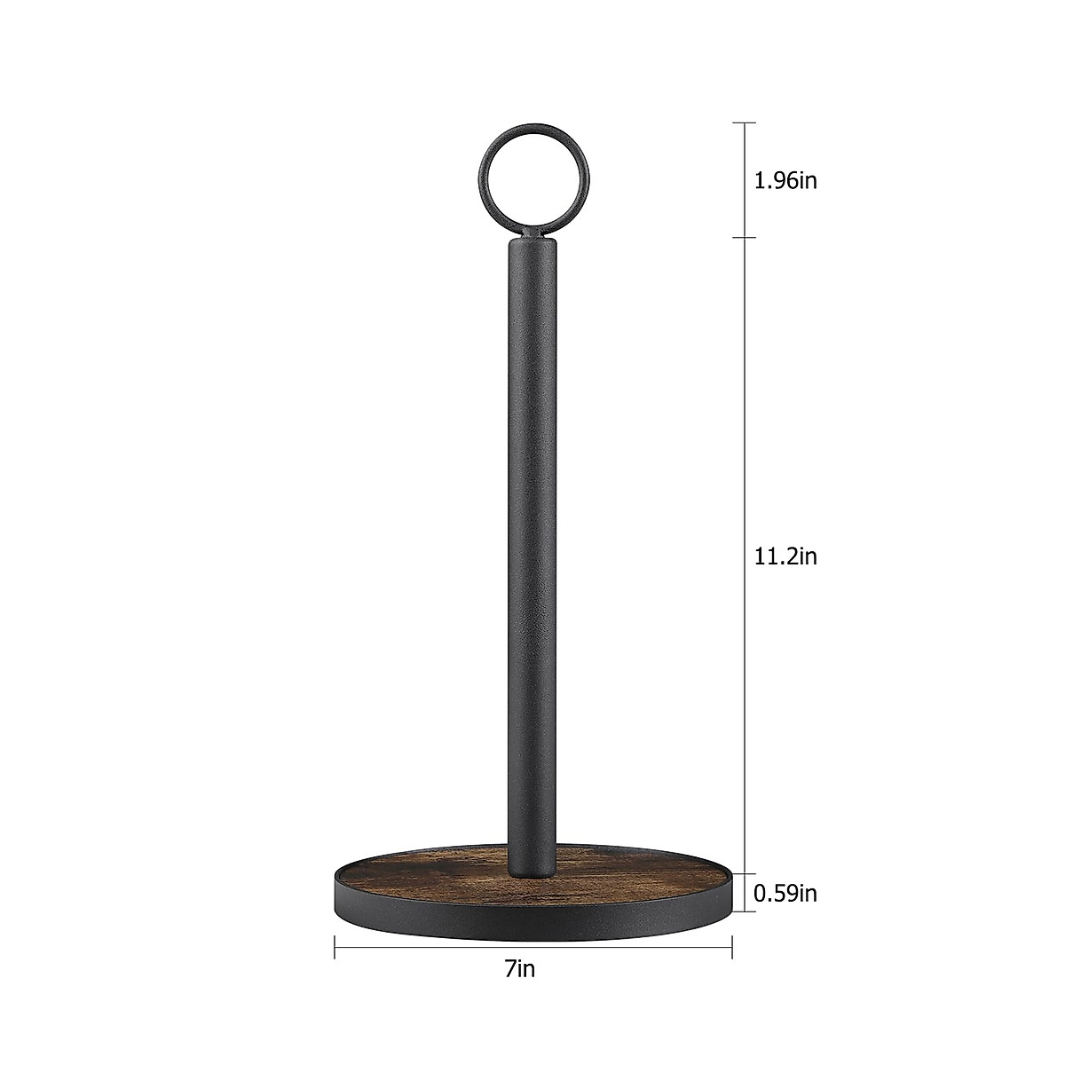 OROPY Paper Towel Holder for Countertop, Heavy Weighted Faux Marble, Kitchen Paper Roll Holder Stand for Standard or Jumbo-Sized Rolls