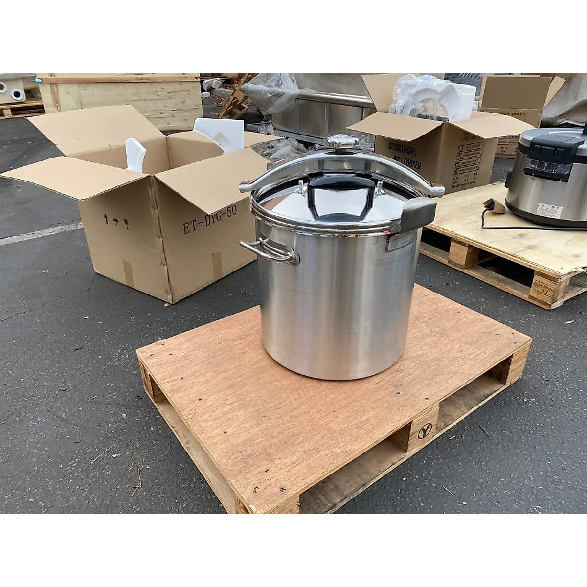 Commercial Pressure cooker 50 qt Quick high pressure cooking Pot Stainless Steellarge capacity explosion-proof Gas stove cooker restaurant hotel