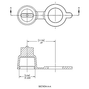 Caplugs 99394945 Plastic Grease Cap to Cap Grease Fitting. Fitting OD .234" GC-5, PE-LD, Fitting Od .234", Red (Pack of 100)