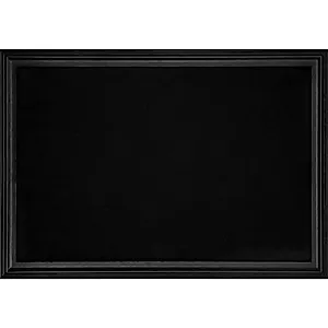 SKL Products Black Cork Board - 30" x 20" Large, Framed Bulletin Boards for School, Home, Kitchen & Office Walls