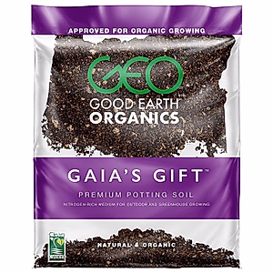 Good Earth Organics, Gaia's Gift Premium Potting Soil, Organic Potting Soil for Heavy Feeding Plants Like Tomatoes, Hops & More (10 Gallon)