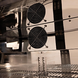 Procool Residential 2-door Glass Front Stainless Steel Back Bar Cooler; Undercounter 33" Height