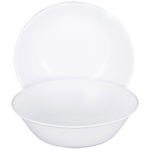 Corelle Livingware Winter Frost White 2qt Serving Bowl - 1 Bowl - 2 Quart - Chip Rsistant Glass