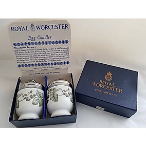 Royal Worcester Egg Coddler Pair Lavinia Berries Pattern