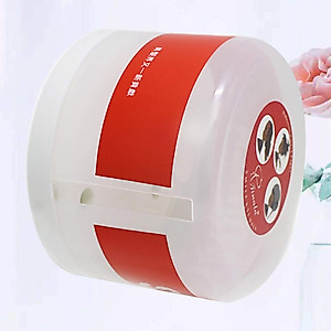 LEORX Neck Paper Dispenser Empty Neck Covering Paper Roll Clear Holder with Suction Cups Hair Cutting Collar Paper Strip Storage Plastic Case for Home Barber Shop
