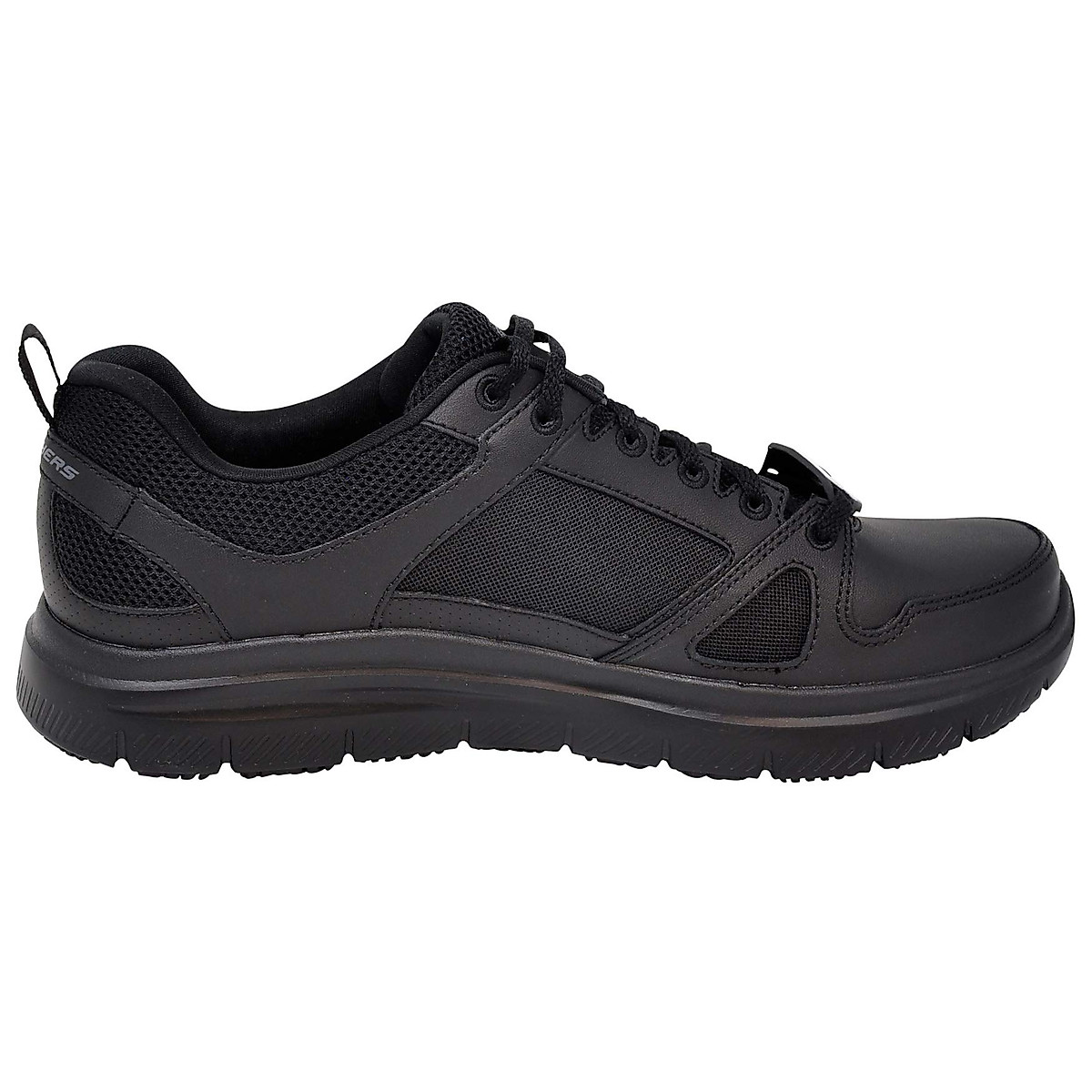 Skechers Men's Flex Advantage SR Black/Black Work Shoe 12 W US