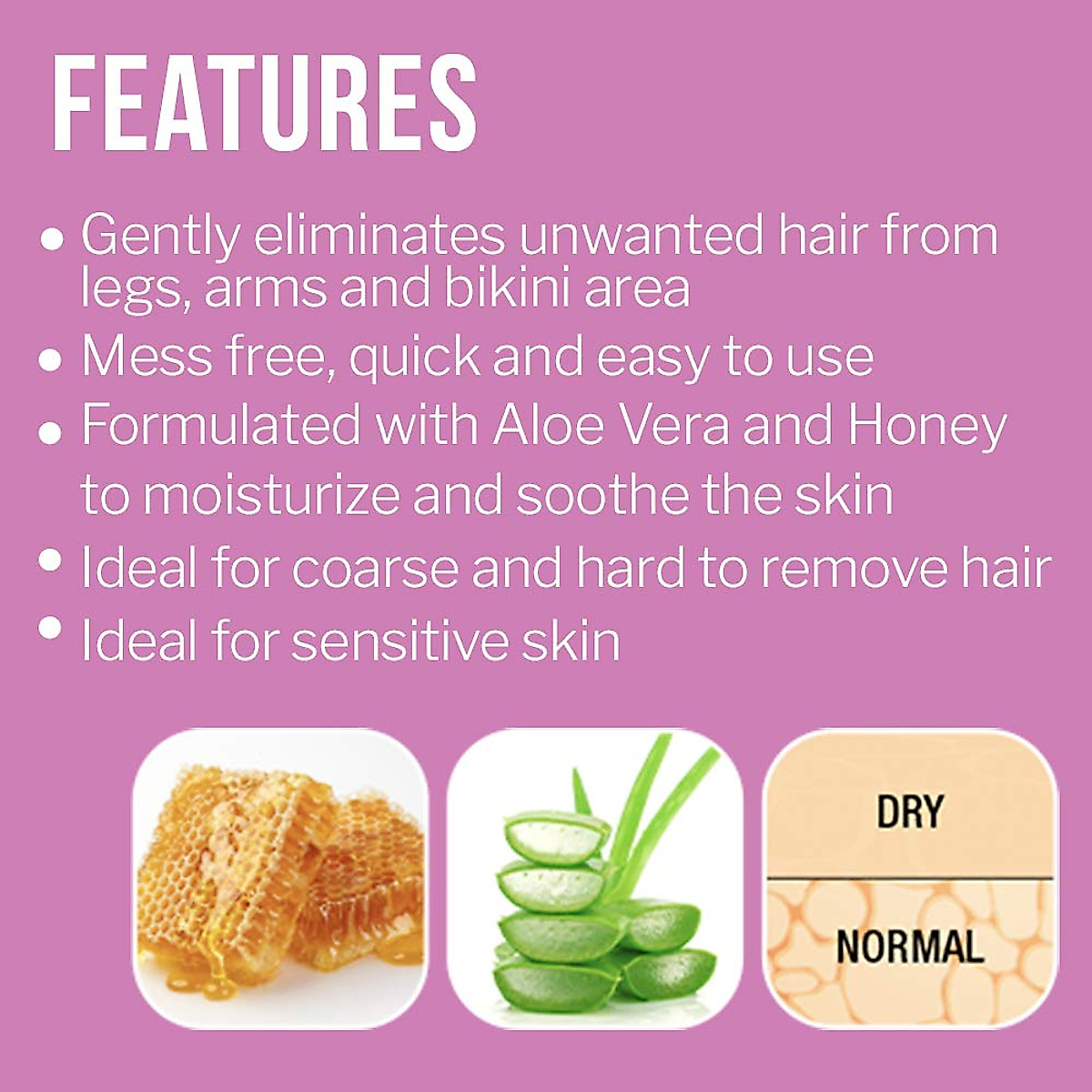 Andrea Roll-On Hair Removal Cream for Unwanted Body Hair, Gentle Depilatory Cream for Arms, Legs, and Bikini, Easy-to-Use Hair Remover, 2 Pack