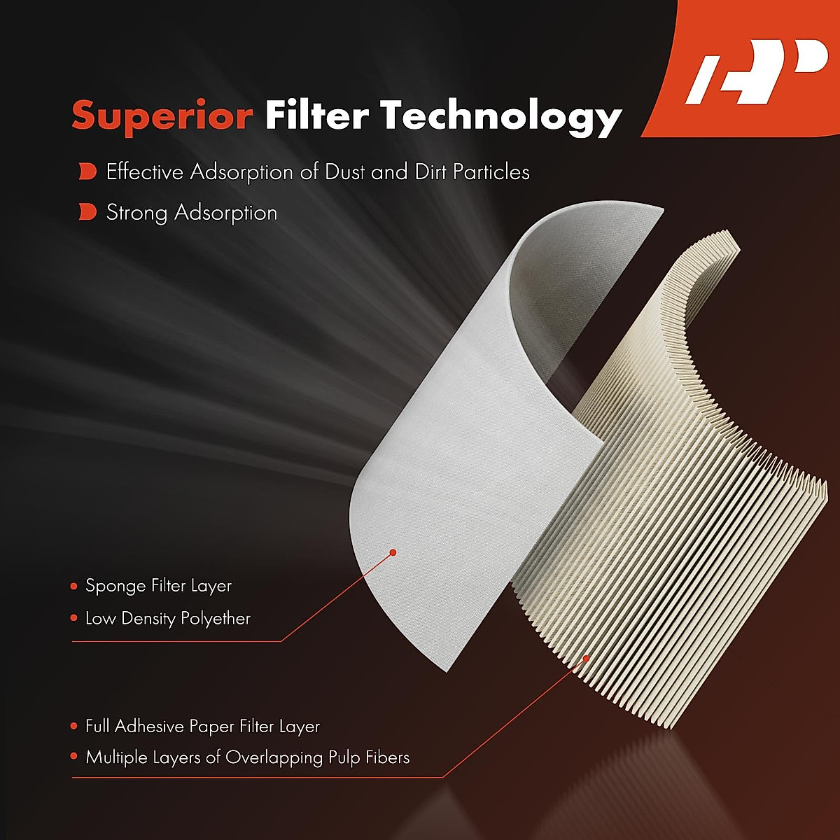 A-Premium 8-PC Engine Air Filter Air Cleaner Cartridge Filter - Compatible with Briggs & Stratton Engines - 550E 550EX 575EX 625EX 625EXi 675EXi 725EXi - Replaces 593260, 798452, Lawn Mower Air Filter