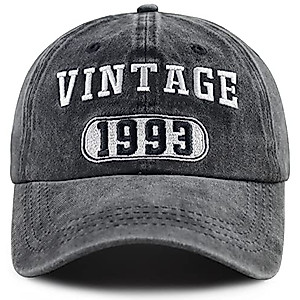 30th Birthday Decorations for Women Men, Funny Vintage 1993 Dirty 30th Birthday Gifts for Her, Adjustable Cotton Embroidered 30 Year Old Party Supplies Baseball Cap for Dad Mom Husband Wife Friend