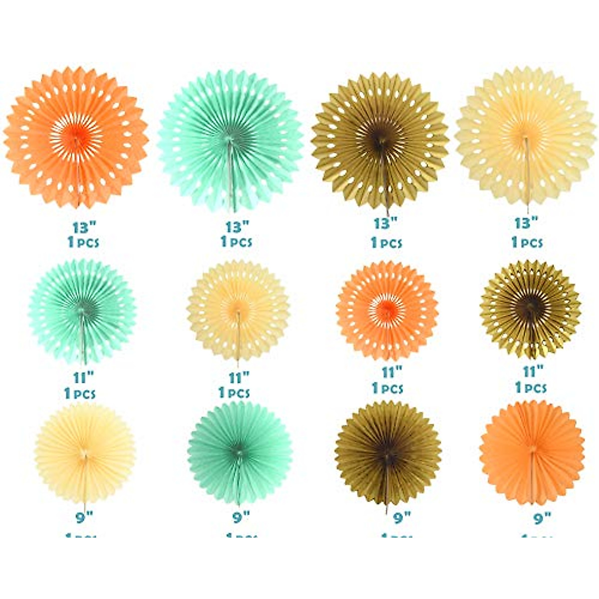 Pink Green White Happy Birthday Wall Banner| Mint Gold Glitter Peach Cream Paper Bundle with Birthday Queen Sash and Tiara, Birthday Girl Headband, Accessories