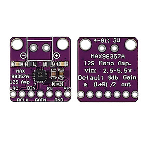 AITIAO 4Pcs MAX98357 I2S Audio Power Amplifier Module Class D Filterless Audio Amplifiers Board for Raspberry Pi ESP32