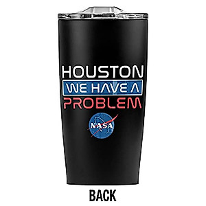 Logovision NASA Houston We Have A Problem Stainless Steel Tumbler 20 oz Coffee Travel Mug/Cup, Vacuum Insulated & Double Wall with Leakproof Sliding Lid | Great for Hot Drinks and Cold Beverages