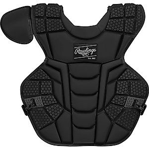 Rawlings | MACH Catcher's Chest Protector | Baseball | Intermediate | Black/Black