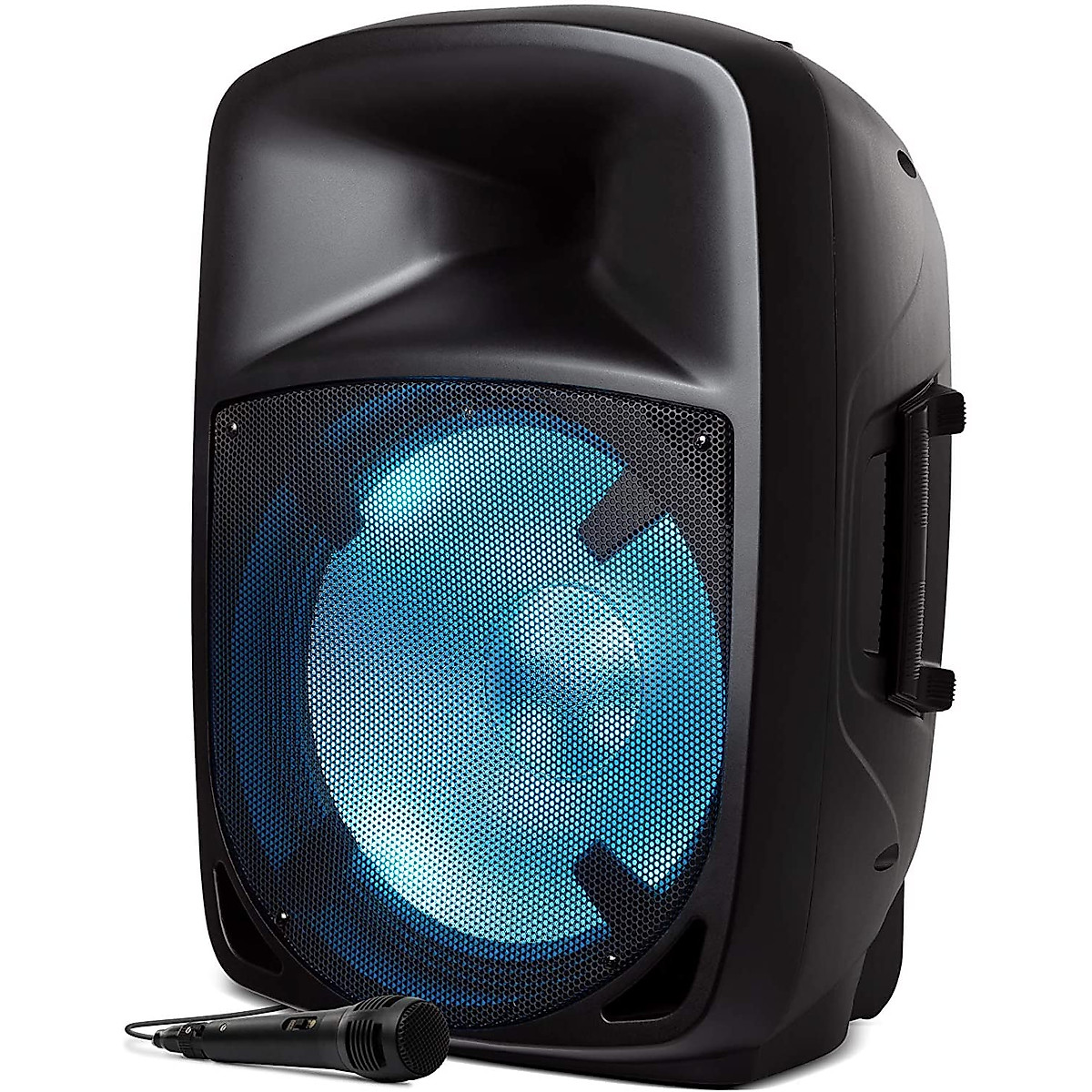 Ion Audio Pro Glow 1500 Portable Bluetooth Speaker - Complete High-Power Speaker System with Microphone & Party Light Effects (Renewed)