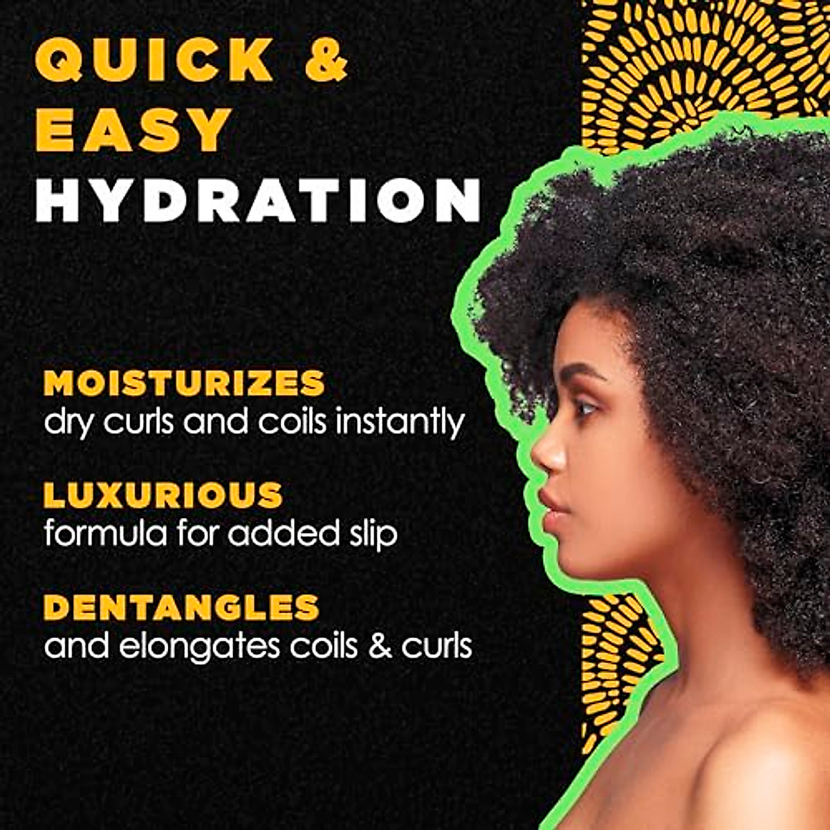 MY BLACK IS BEAUTIFUL Nourishing Leave-In Conditioning Cream, for Curly and Coily Hair with Coconut Oil, Honey, and Tumeric, 6.3 fl oz