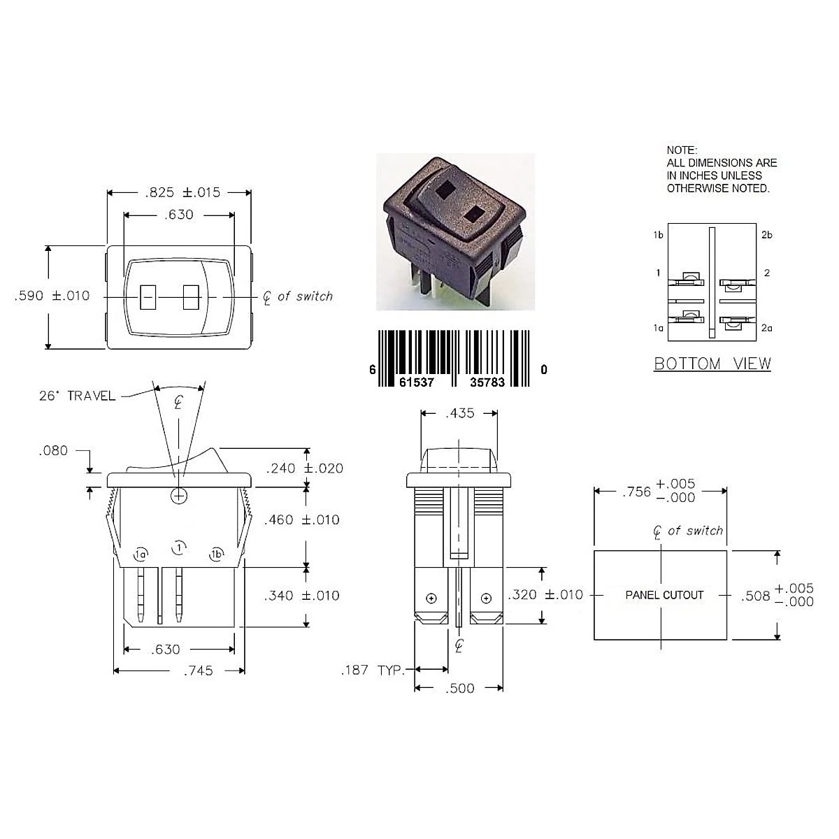 Replacement On Off Switch for Shop Vac with Oversized ON/Off Push Button