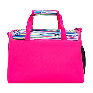 PUMA unisex child Evercat Transformation Jr duffel bags, Pink/Multi, One Size US