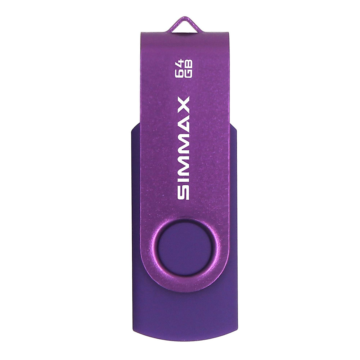 SIMMAX USB Flash Drives 2 Pack 32GB Memory Stick Swivel Design USB 2.0 Flash Drive Thumb Drive Zip Drives (32GB Red Purple)