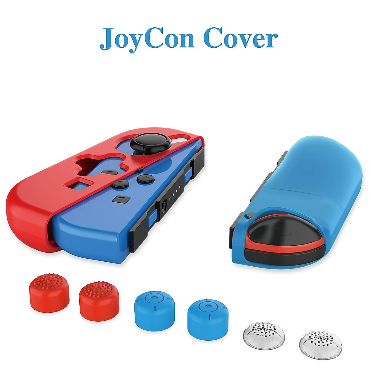 HEYSTOP Carrying Case Compatible with Nintendo Switch Portable Travel All Protective Storage Case Screen Protector Thumb Grips Caps for Nintendo Switch Accessories with Joy-con Grips and PlayStand