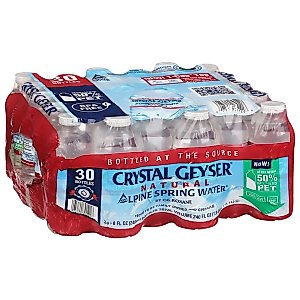 Crystal Geyser, Alpine Spring Water Natural, 30pk, 8 Ounce