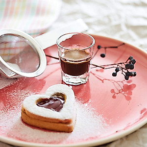 lav Scotch Shot Glasses Set of 6 - Clear Tequila Shot Cups for Parties 1.5 Oz - Plain Shot Glass Set Perfect for Gift and Wedding Parties - Made in Europe