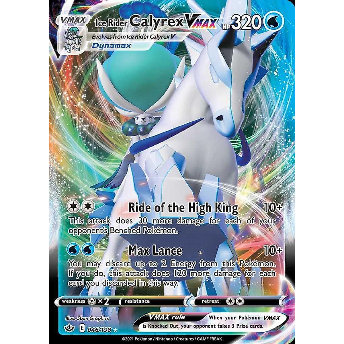 Pokemon Cards: Ice Rider Calyrex VMAX League Battle Deck