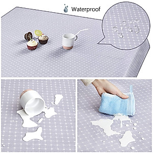 UBBCARE Splat Mat for Under High Chair Floor Mat Baby Waterproof Anti-Slip Splash Mess Mat Portable Play Mat and Table Cloth 51"