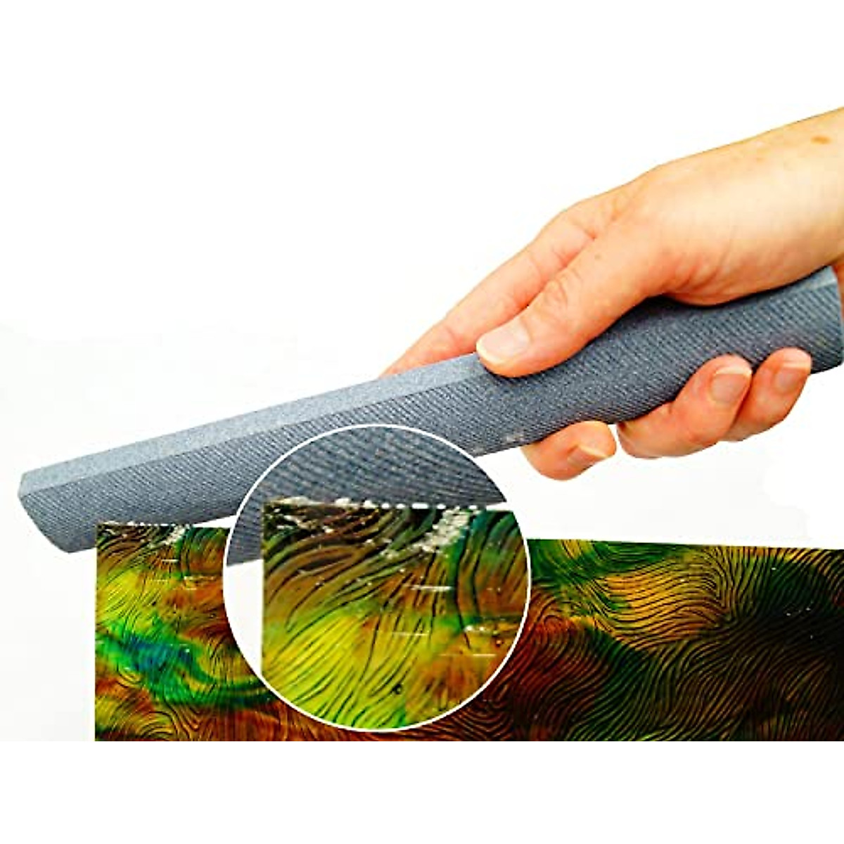 Delphi Glass Abrasive Stone - 10" Long